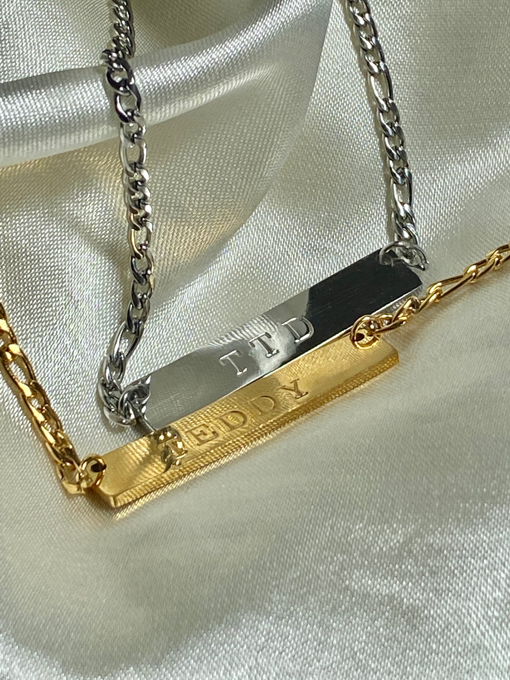 Custom engraved necklaces (3mm Cuban chain) – Shellbrands